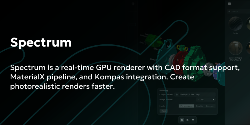 Spectrum - GPU 3D Renderer for CAD & VFX | Softellion